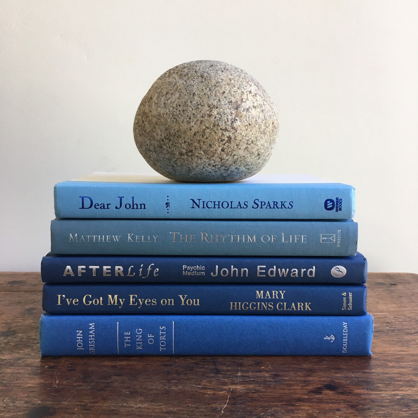 Blue Decorative Book Set Book Bundle Blue Decor Shelf - Etsy