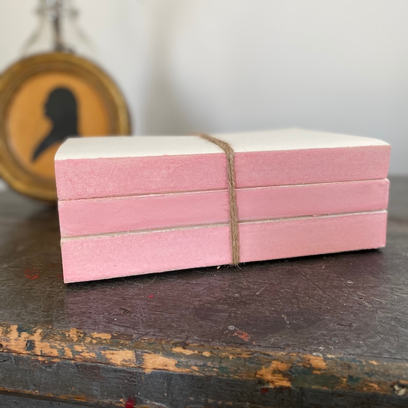 Pink Shabby Chic Decorative Book Set - Etsy