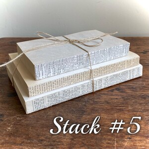Neutral Rustic Decorative Farmhouse Book Stacks - Etsy