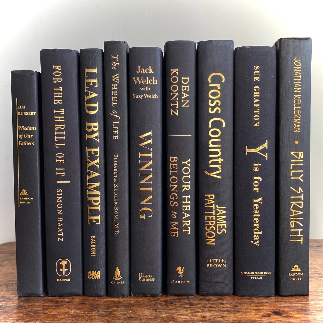Black Book Bundle, Home Decor, Staging Books, Decorative Books ...
