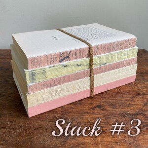 Rustic Decorative Book Set in Dusty Rose and Beige - Etsy