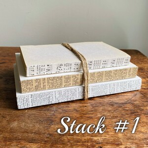 Neutral Rustic Decorative Farmhouse Book Stacks - Etsy