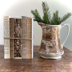 Sepia Book Stack Rustic Decorative Farmhouse Books Neutral - Etsy