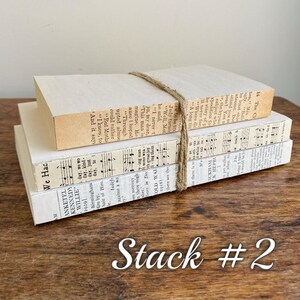 Neutral Rustic Decorative Farmhouse Book Stacks - Etsy