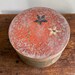 Paper Mache Box, Painted Band Box, Distressed Decor, Farmhouse Storage ...