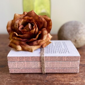 Blush Pink Books, Dusty Rose Book Stack - Etsy