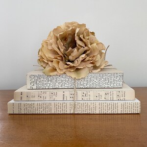 Neutral Rustic Decorative Farmhouse Book Stacks - Etsy