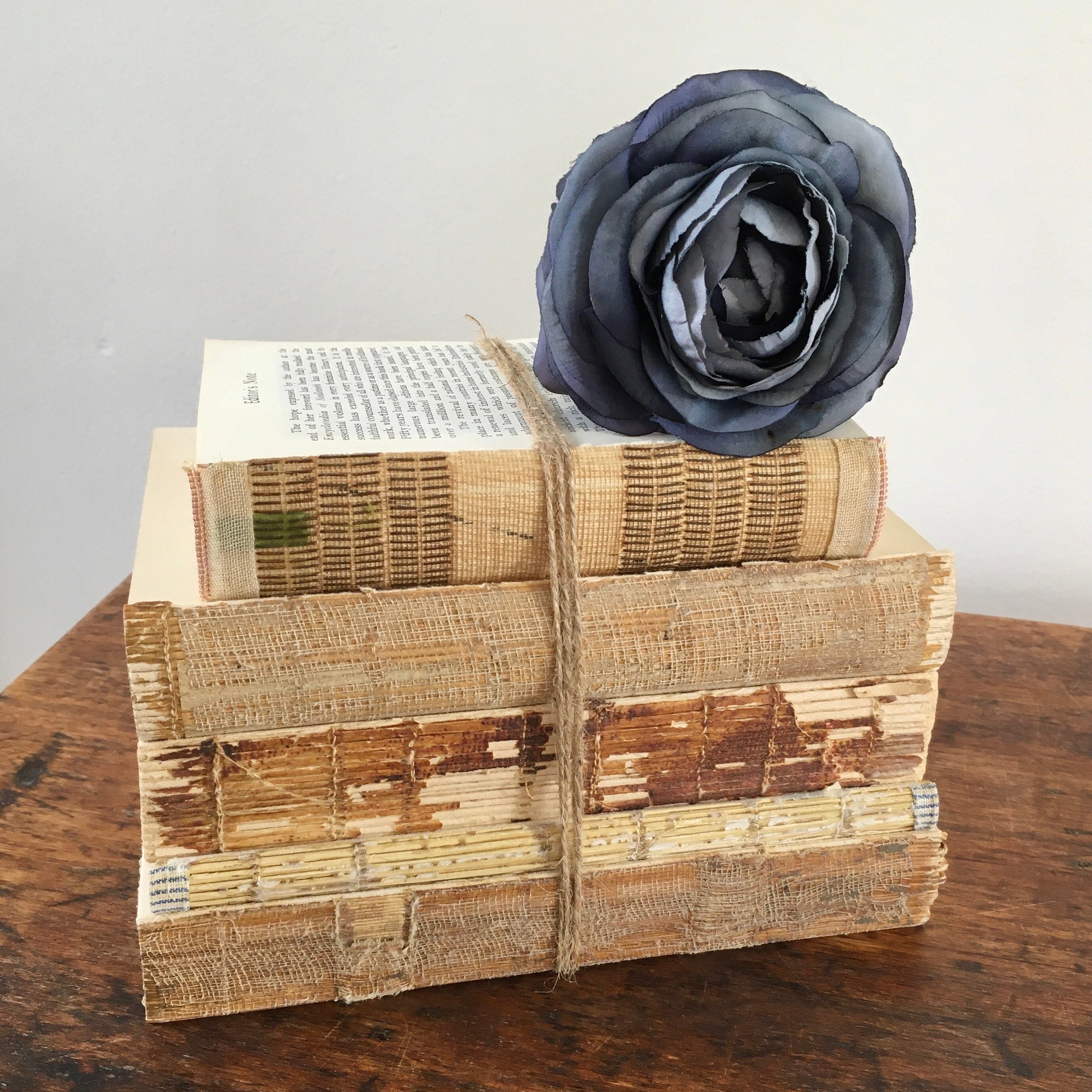 Unbound Decorative Books Distressed Coverless Rustic Book | Etsy