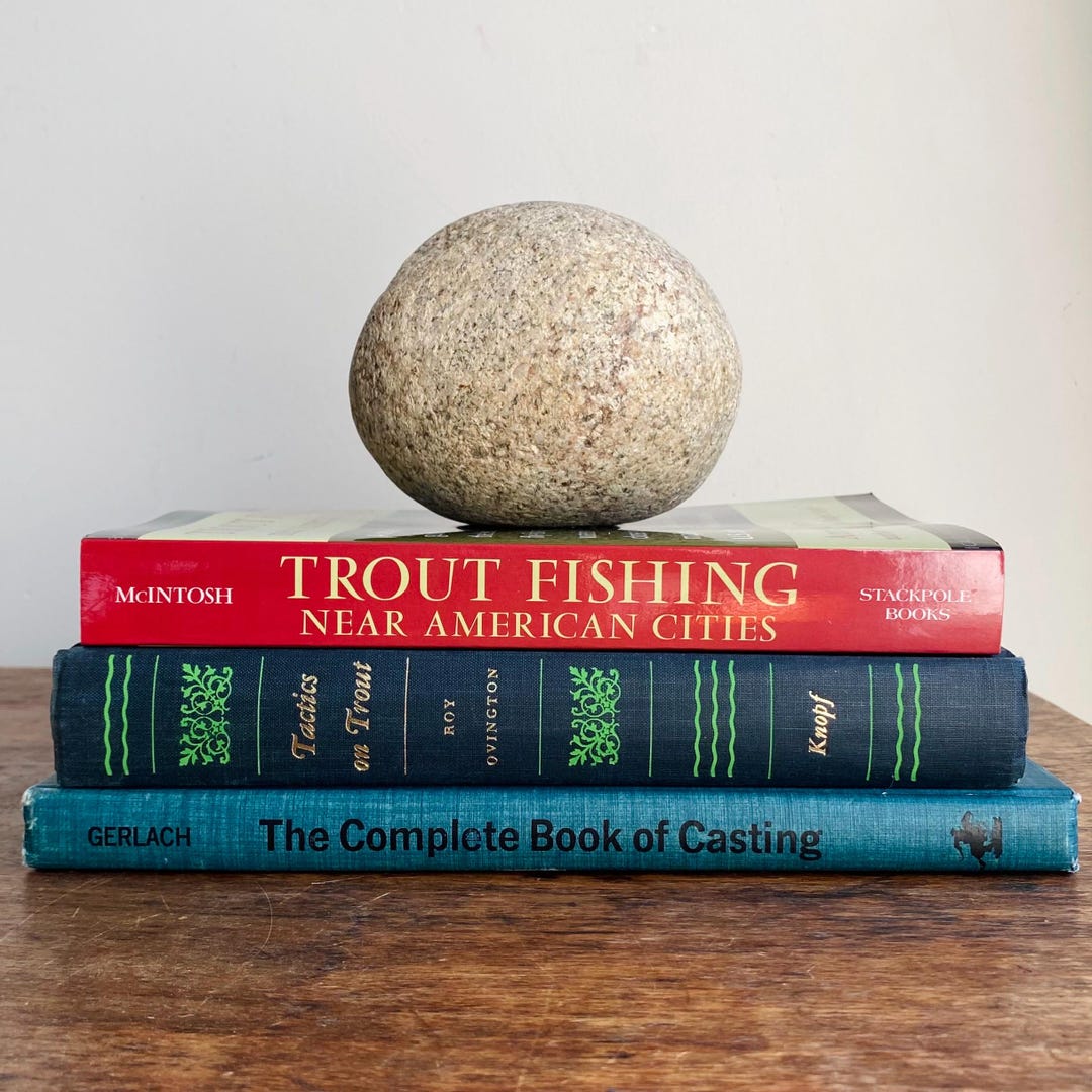 Vintage Fishing Book Stack, Old Trout Fishing Books - Etsy