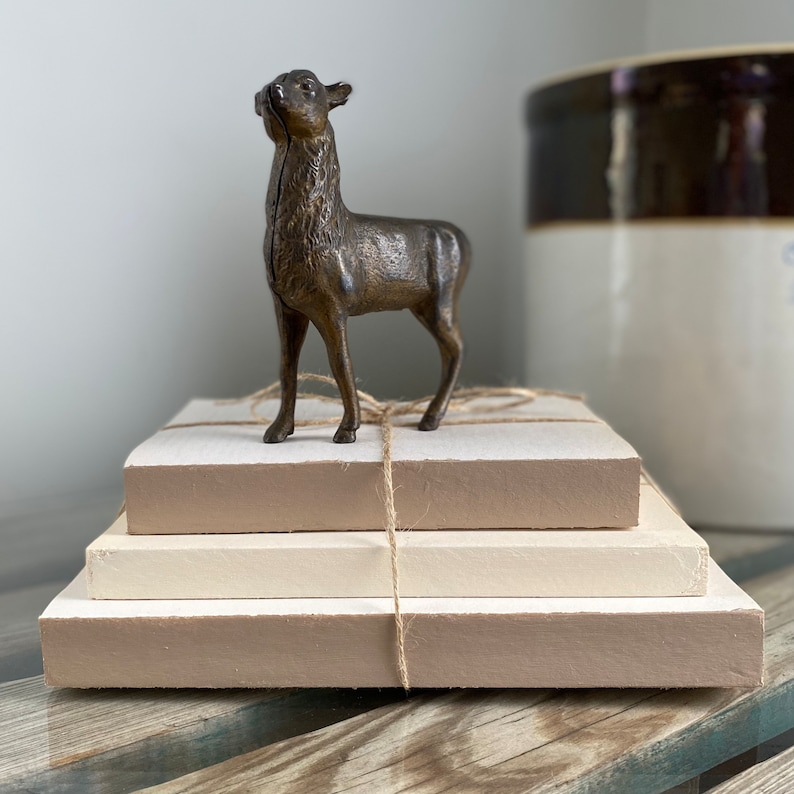 Beige and Cream Farmhouse Book Stack Decorative Books Book - Etsy