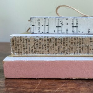 Pink and Tan Book Stack, Blush and Beige Books, Home Decor - Etsy