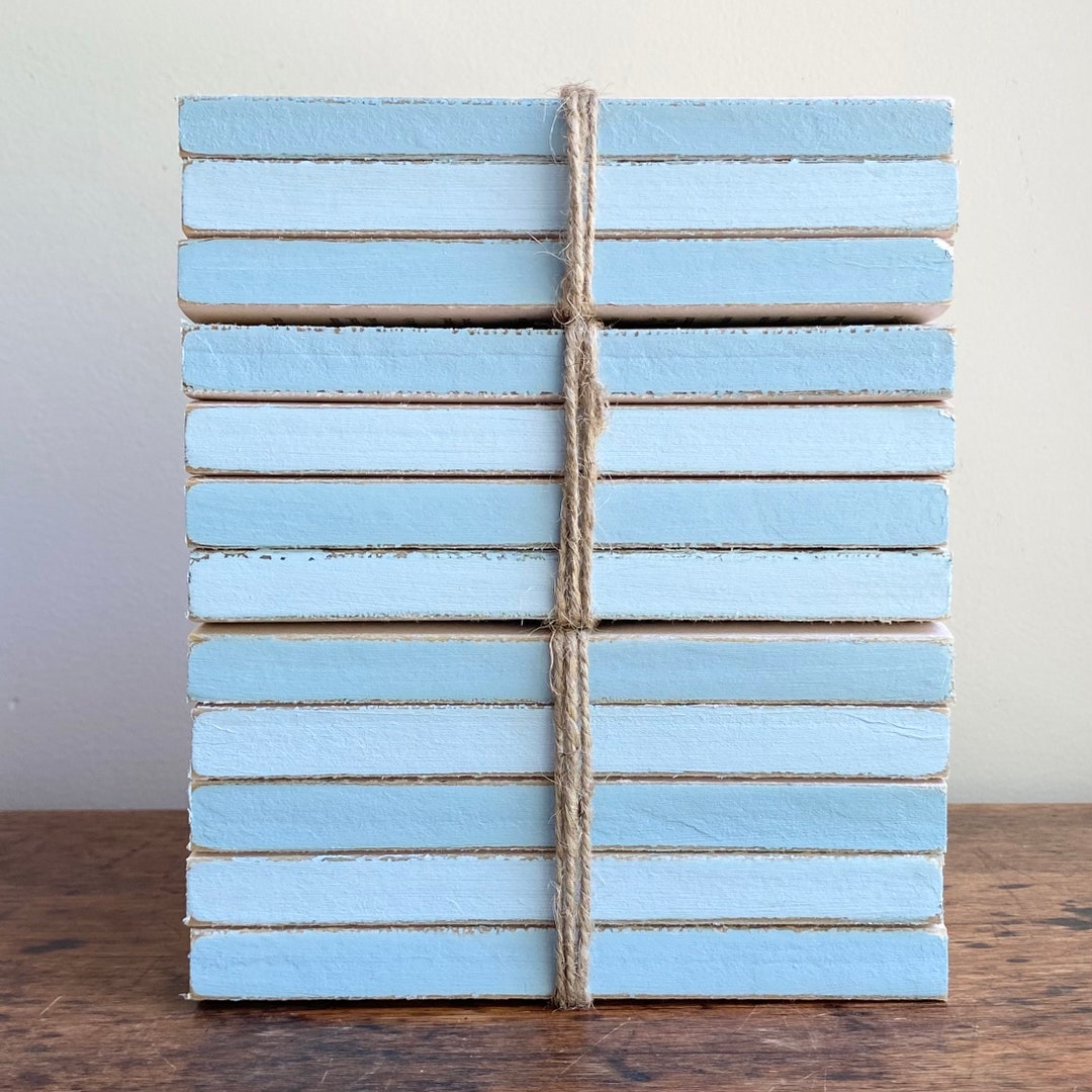 Baby Shower Decorations, Light Blue Book Stack, Bridal Shower ...