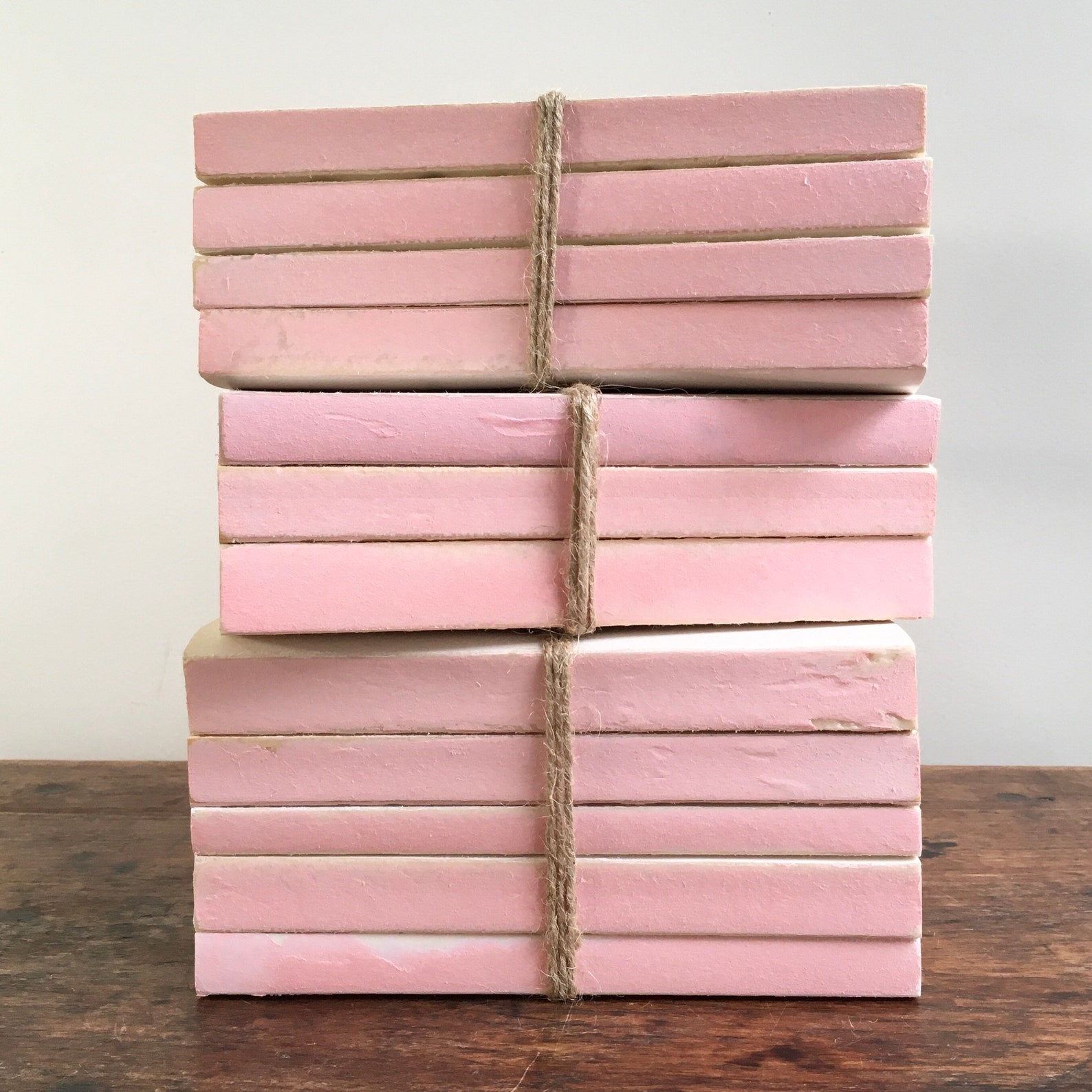 Pink Shabby Chic Decorative Book Set | Etsy