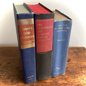 Vintage Reference Stack, Old Book Bundle - Etsy