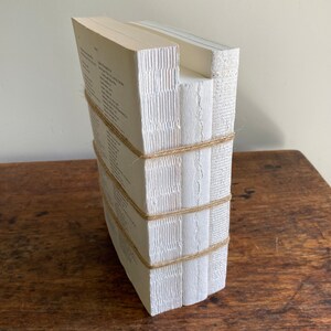 Coverless Rustic White Decorative Book Set - Etsy