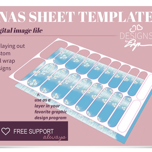 NAS SHEET TEMPLATE Digital Image File a Necessary Tool for | Etsy