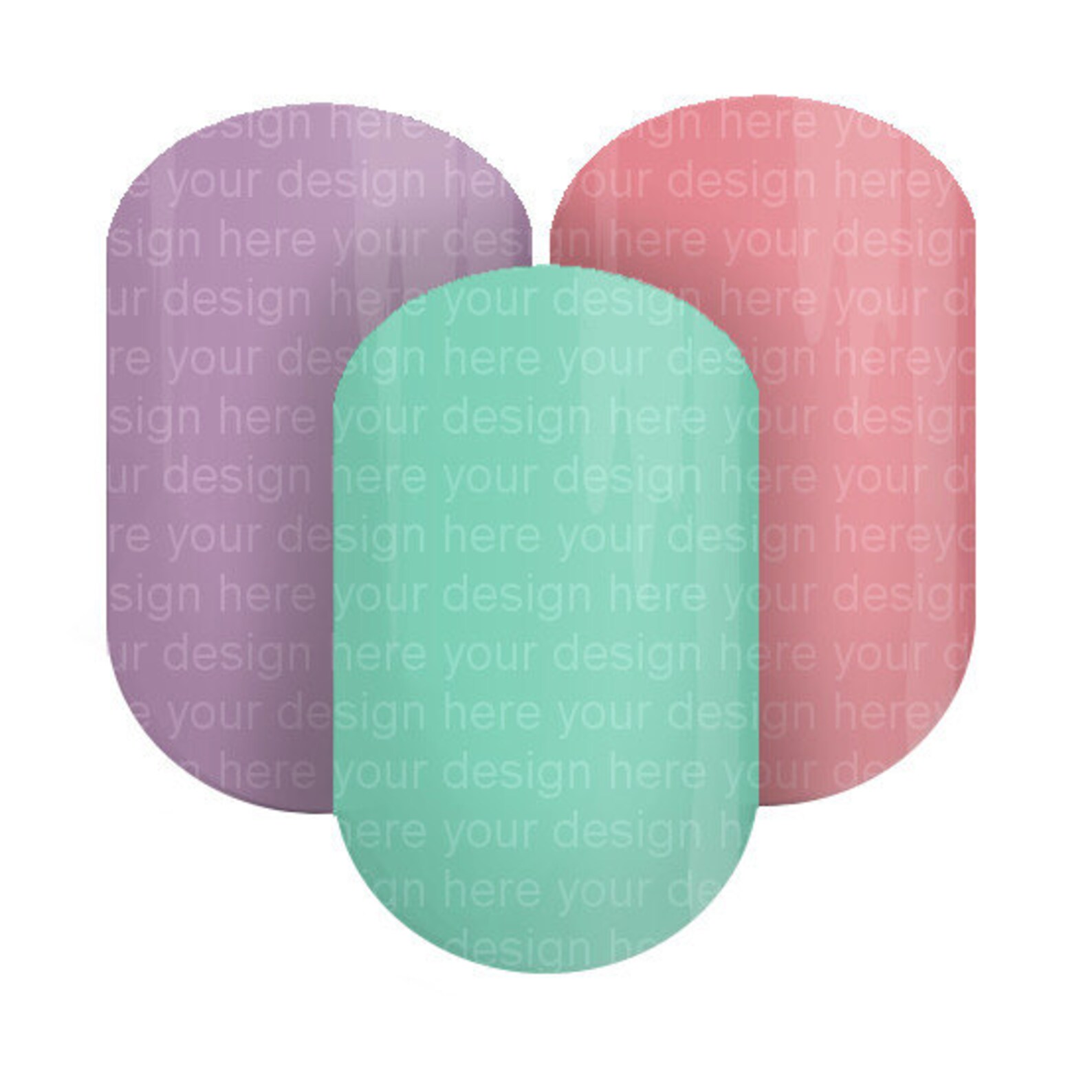 3 NAIL TEMPLATE Instant Digital Download For Use With Custom Nail 3 NAIL TEMPLATE Instant Digital Download For Use With Custom Nail