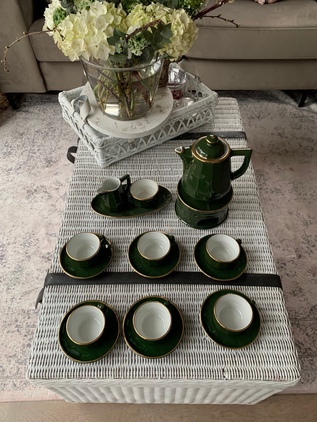Apilco Limoges Vintage Porcelain Coffee Service From France. - Etsy