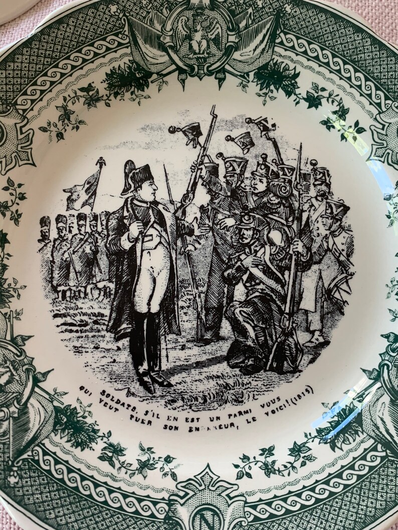Napoleon Bonaparte Sarreguemines Dessert Plates Made in 1830 - Etsy