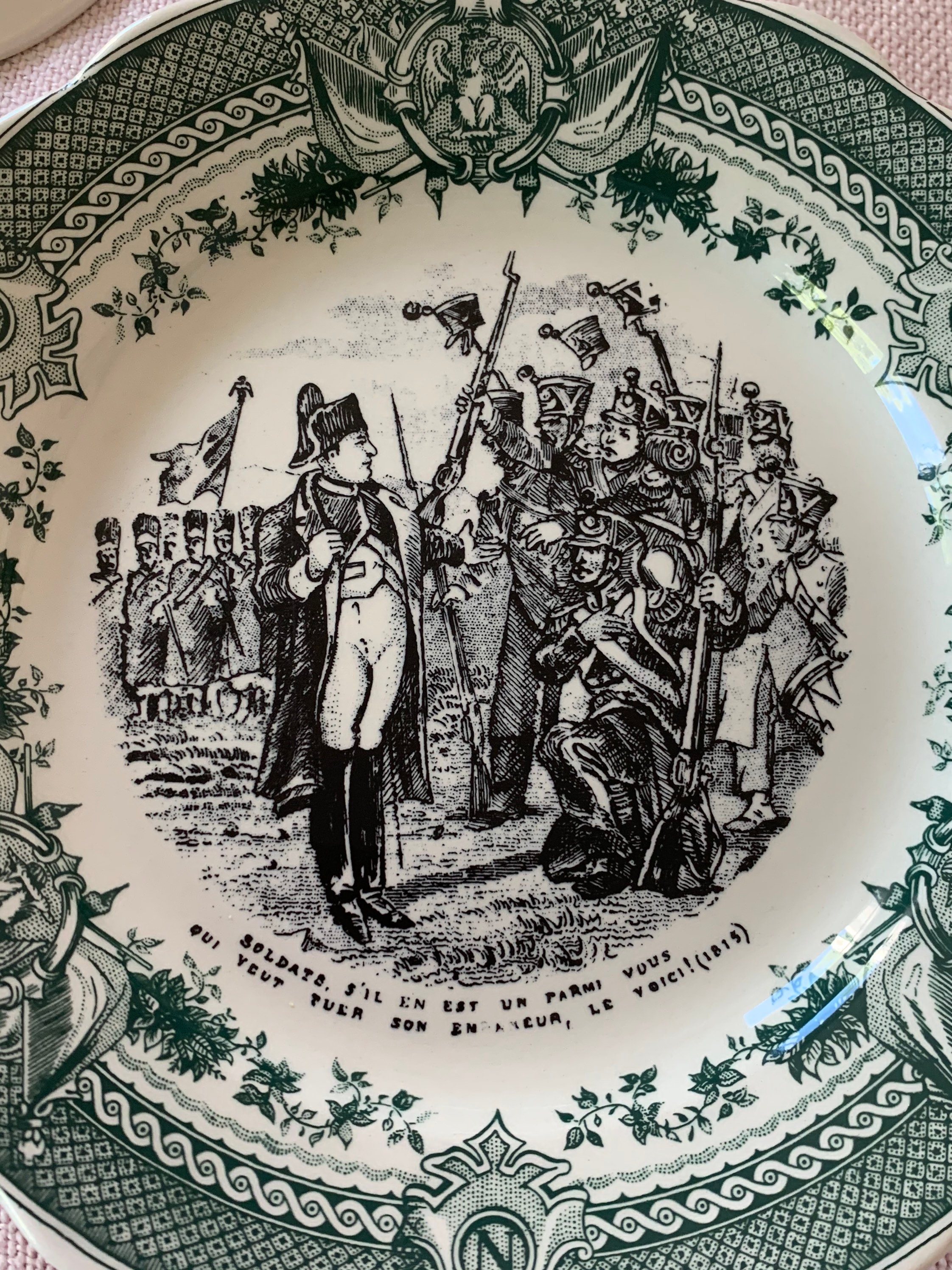 Napoleon Bonaparte Sarreguemines Dessert Plates Made in 1830 - Etsy