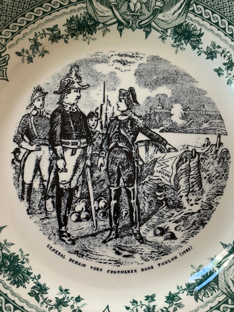 Napoleon Bonaparte Sarreguemines Dessert Plates Made in 1830 - Etsy