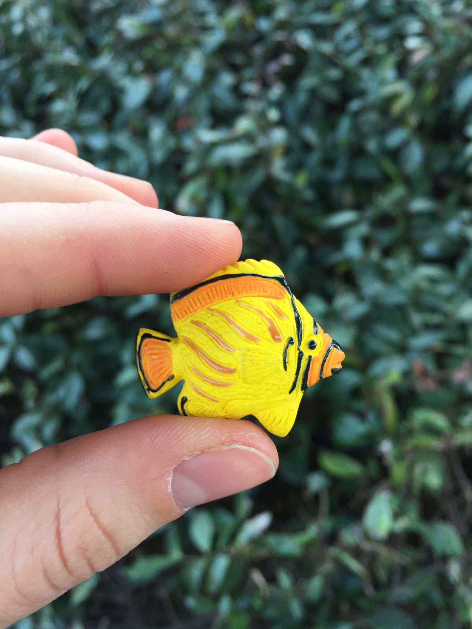 Yellow Hawaiin Tang Tropical Fish Ceramic Hand Painted Animal | Etsy