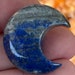 Lapis Lazuli Moon Shaped Stone - Etsy