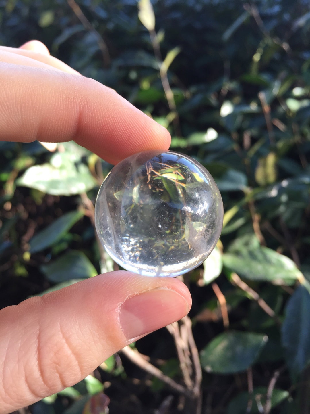 Clear Quartz Cystal Sphere Orb Marble - Etsy