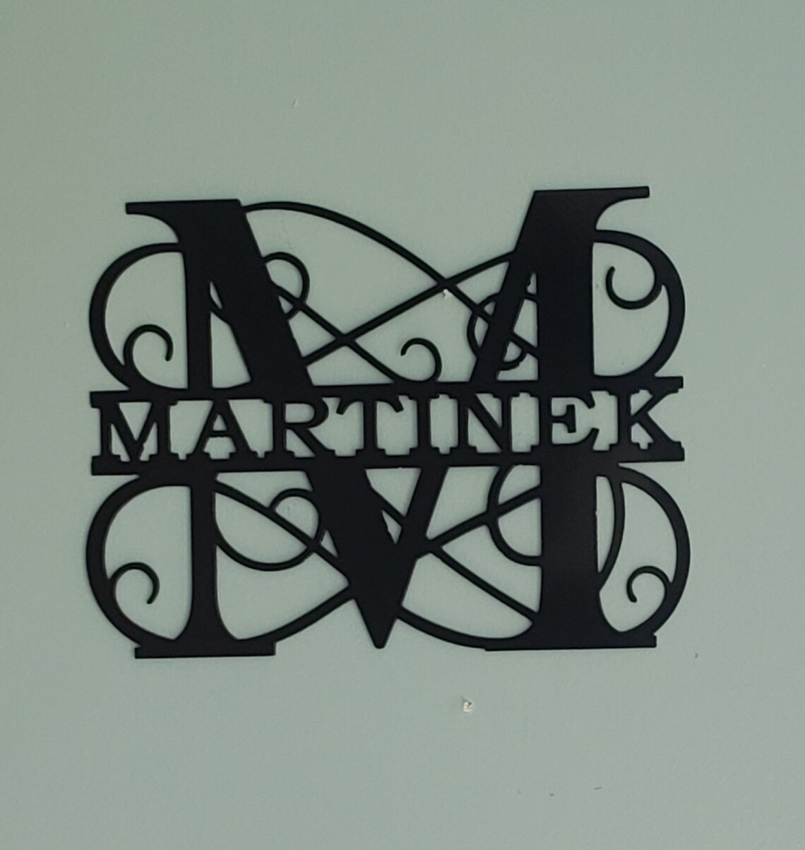 House Name Signs Wedding Monogram Metal Sign Valentines Day - Etsy