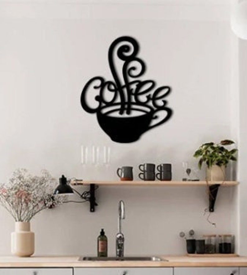 Cottagecore Kitchen Coffee Bar Sign Breakfast Nook Decor Cup - Etsy