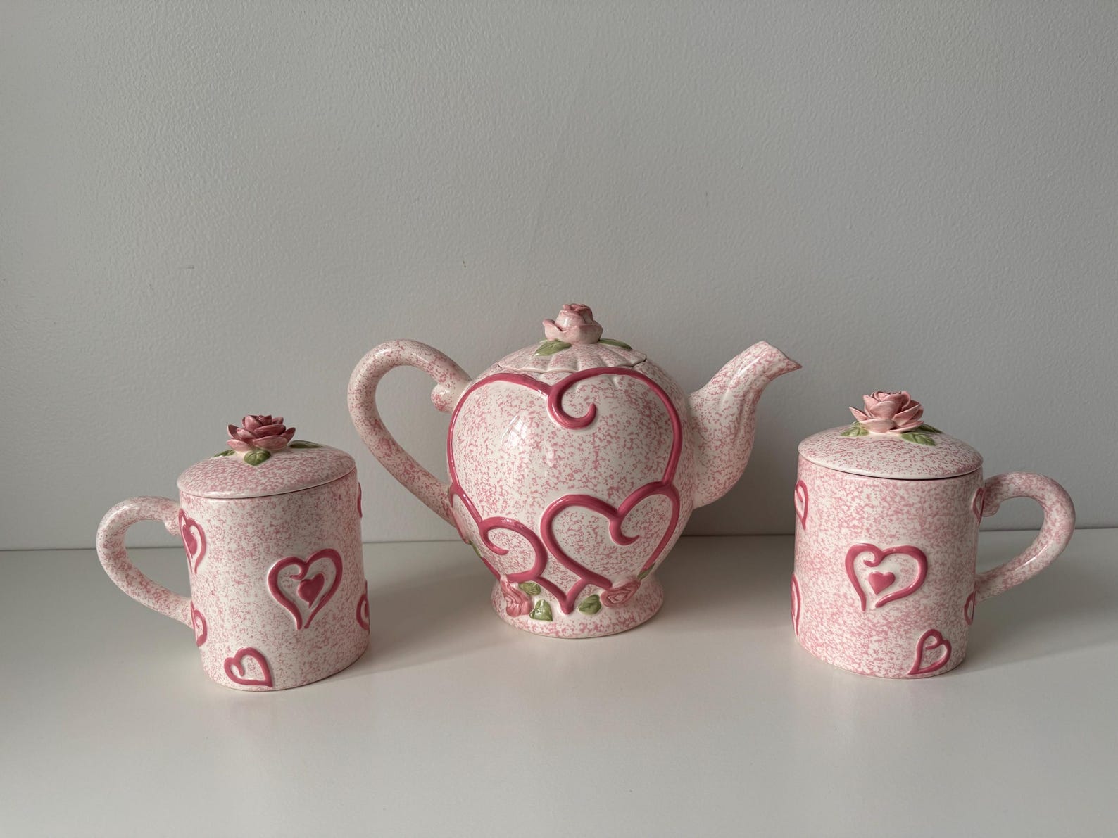 Victoria’s Secret Teapot and Tea Cups With Lids - Etsy