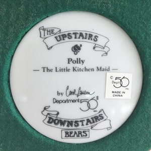 Polly - Dept 56 Upstairs Downstairs Bear Figurine - the Little Kitchen ...
