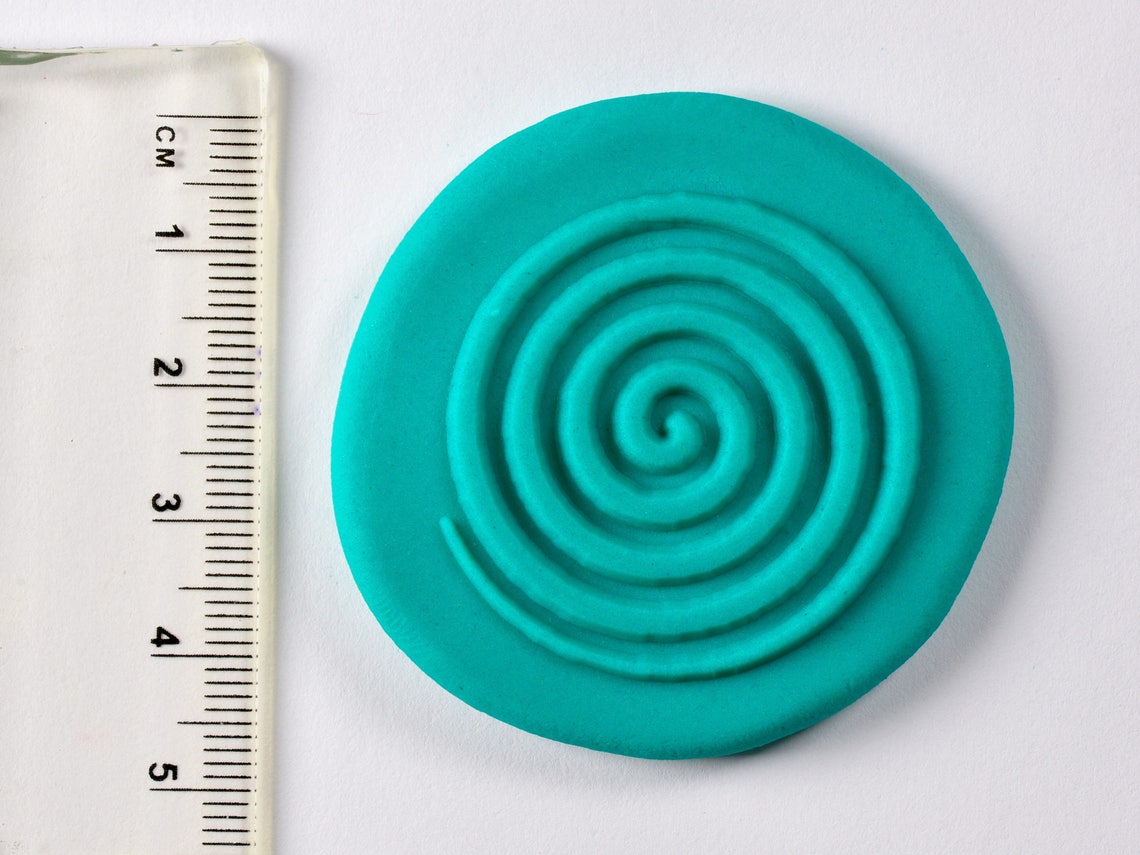 KP5-007 Pendant Texture Pane / Texture Stamp Spiral - Etsy