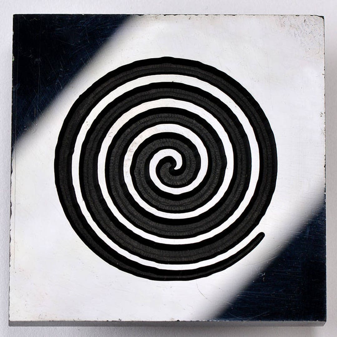 KP5-007 Pendant Texture Pane / Texture Stamp - Spiral - Etsy