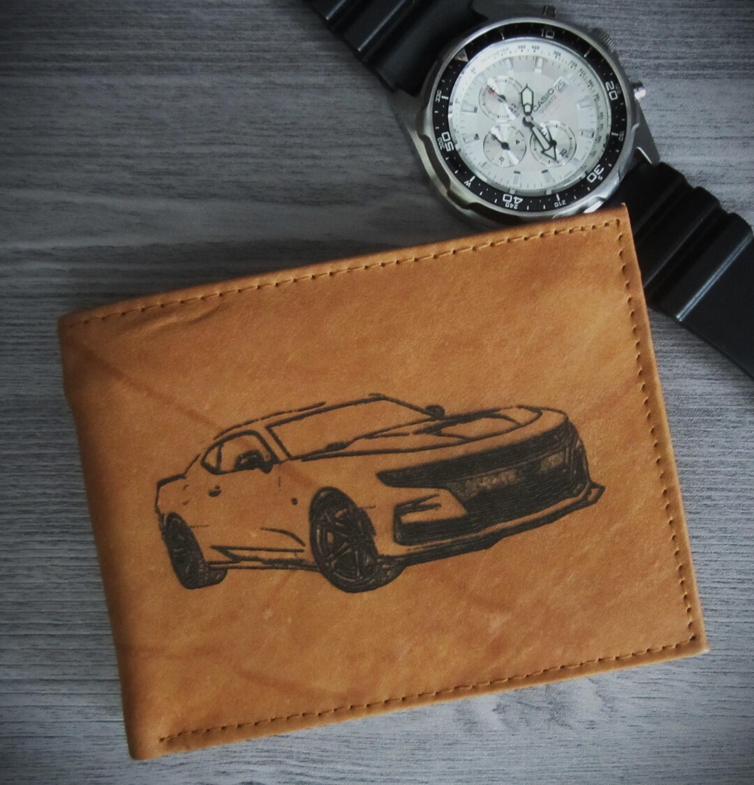 Custom Laser Etched Men's Leather Wallet With Choice of 18 1967-2024 ...