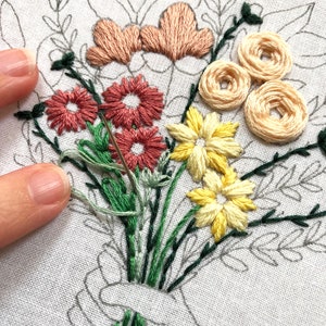 February Embroidery Pattern of the Month Club. Digital Download Floral ...
