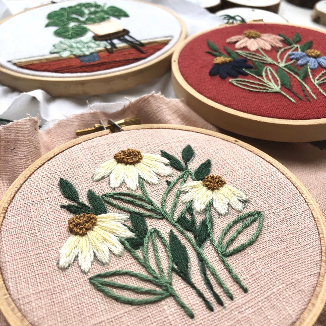 Daisy Embroidery PDF. Embroidery Pattern PDF. Hand Embroidery - Etsy