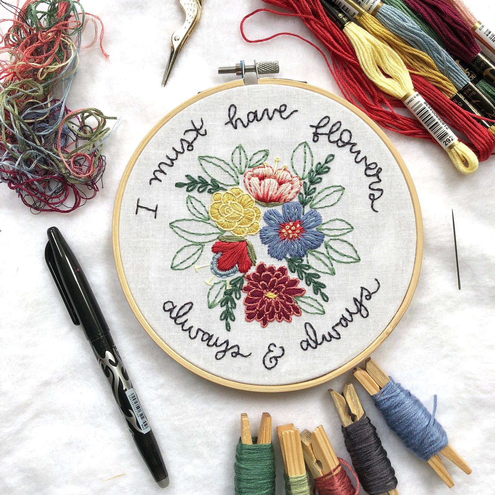 March Embroidery Pattern of the Month Club. Digital Download - Etsy