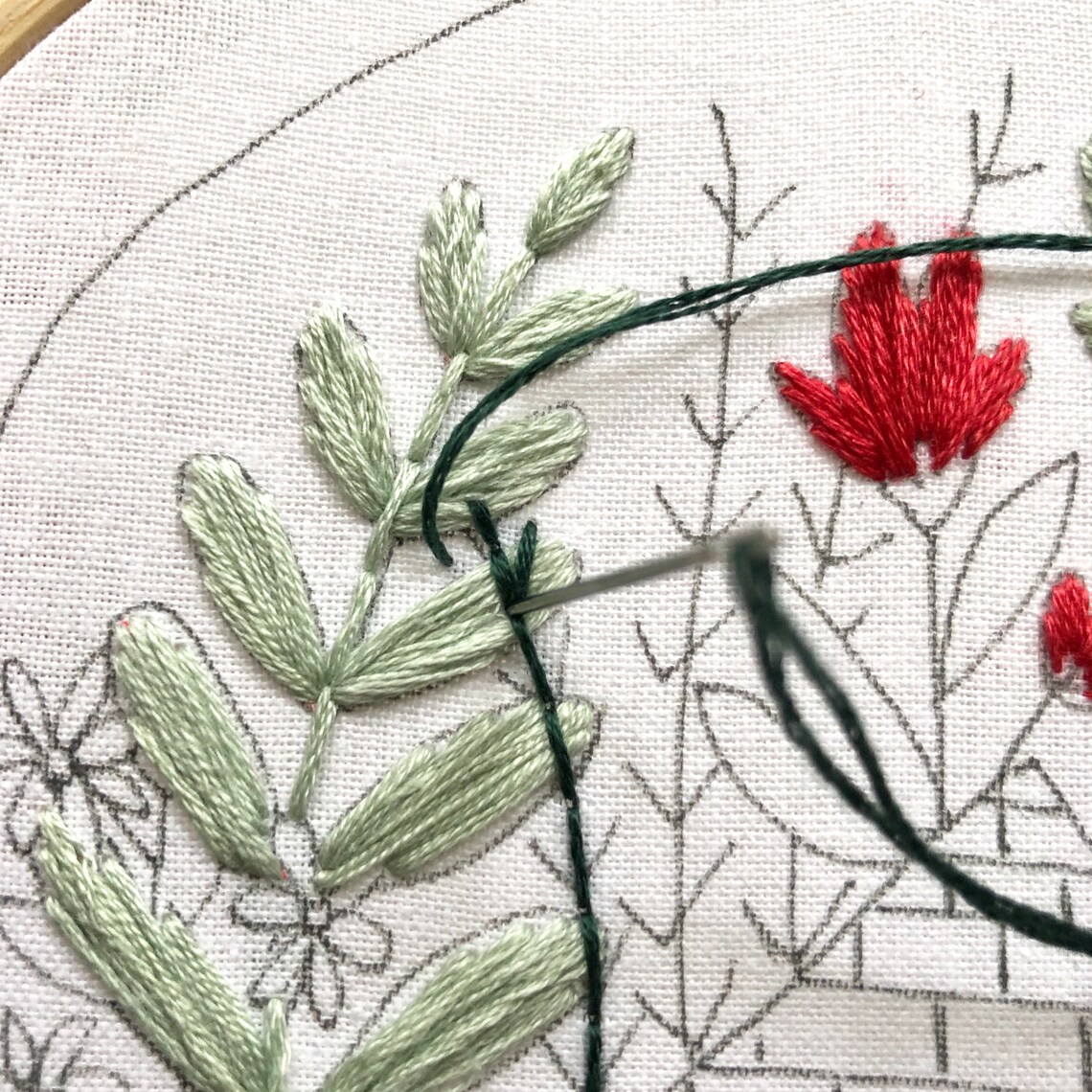 May Embroidery Pattern of the Month Club. Floral House and | Etsy