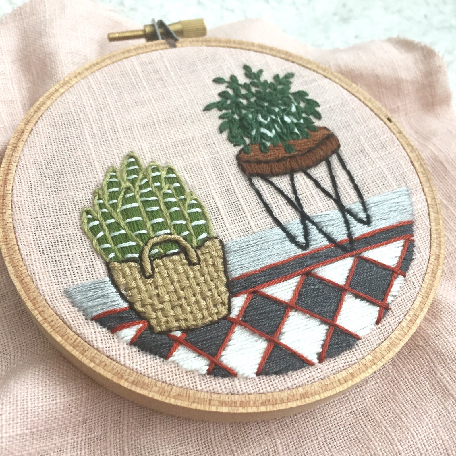 Plants Hand Embroidery Beginner PDF. Embroidery Pattern PDF. Succulent ...
