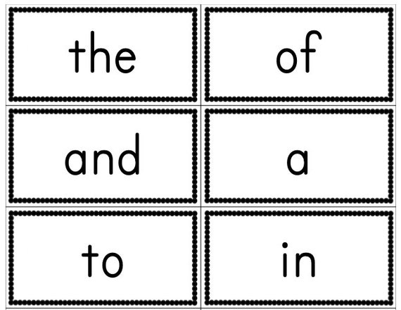 First Hundred Words Flash Cards