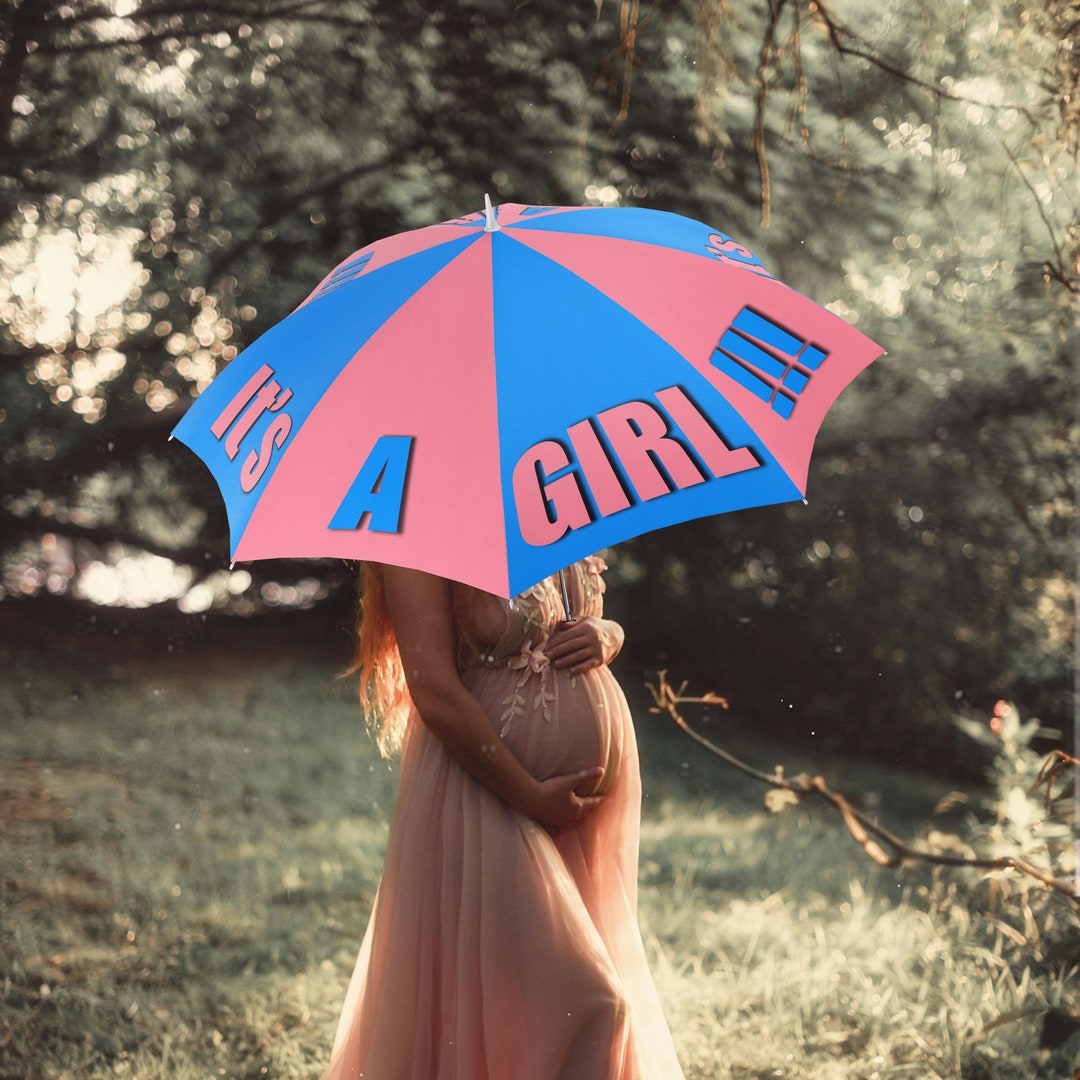 Gender Reveal Umbrella, Unique Gender Reveal Umbrella, Boy or Girl ...