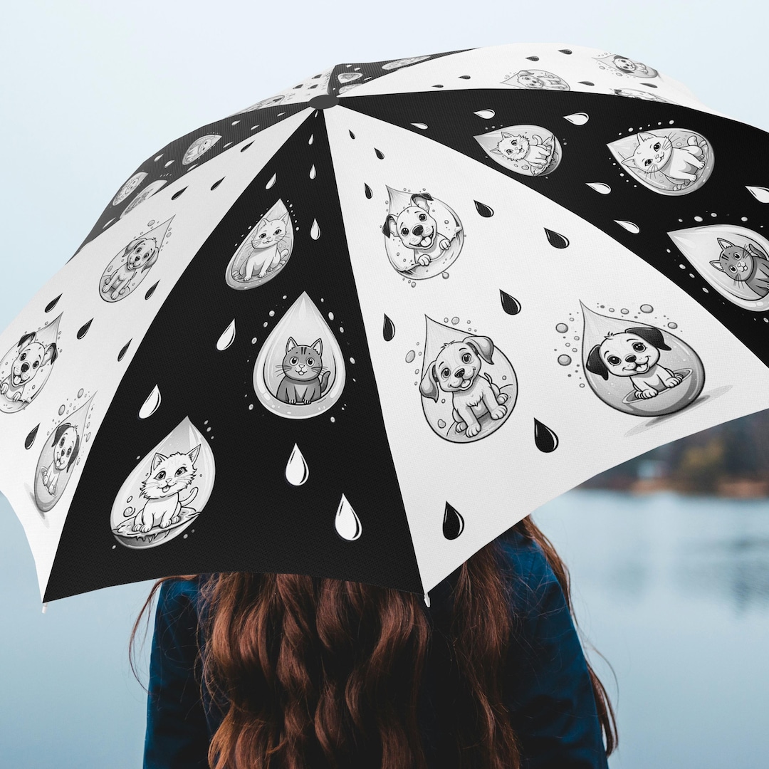 Raining Cats and Dogs Umbrella, Umbrella Gift for Cat Lover, Umbrella ...