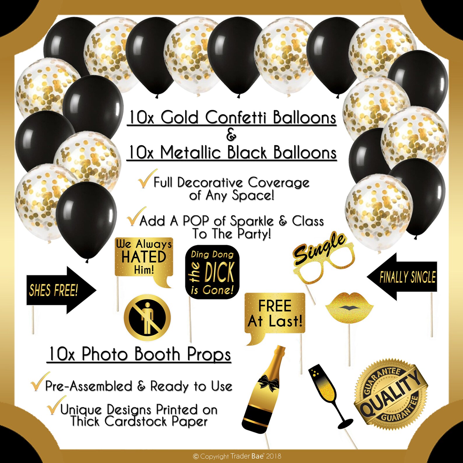 Divorce Party Decorations Kit | 10 Divorce Photo Booth Props, I Do I ...