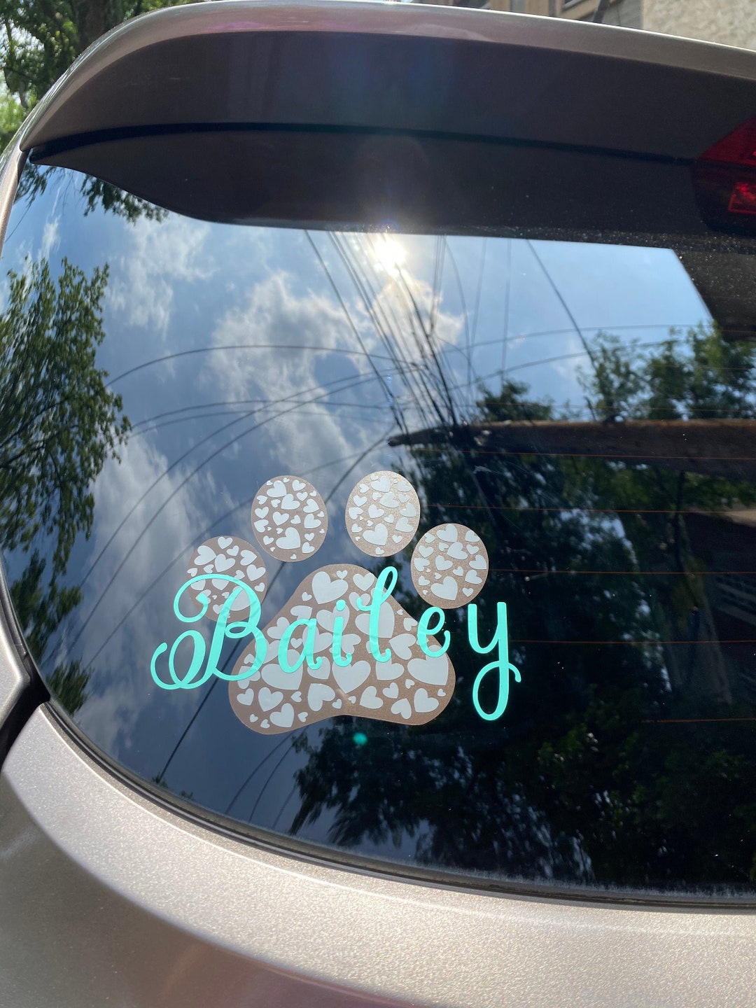Custom Dog Print Decal/ Personalized Pet Sticker - Etsy