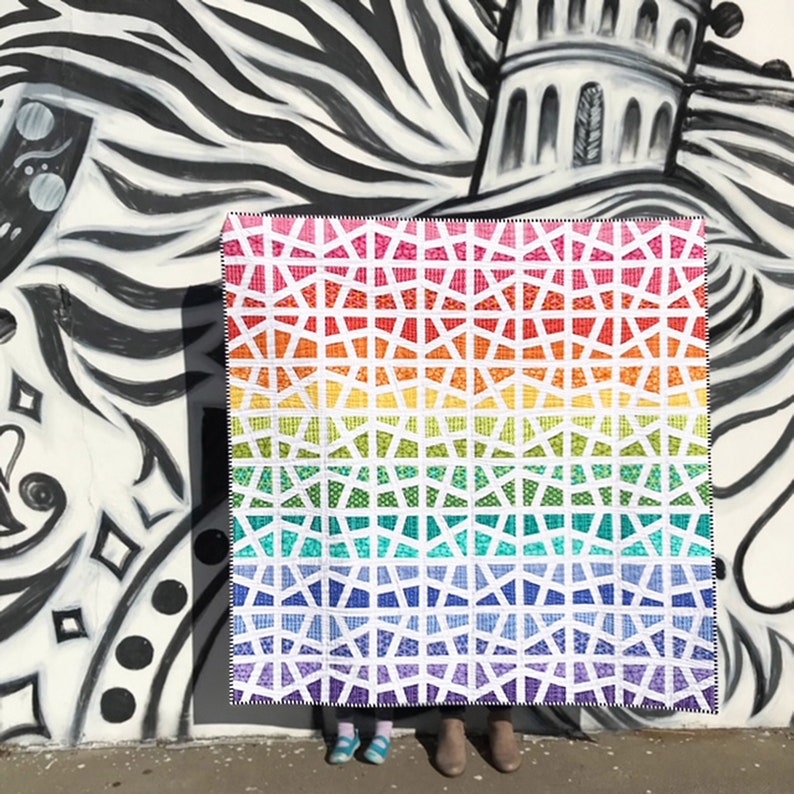 Chromatic Crackle Quilt Pattern PDF - Etsy