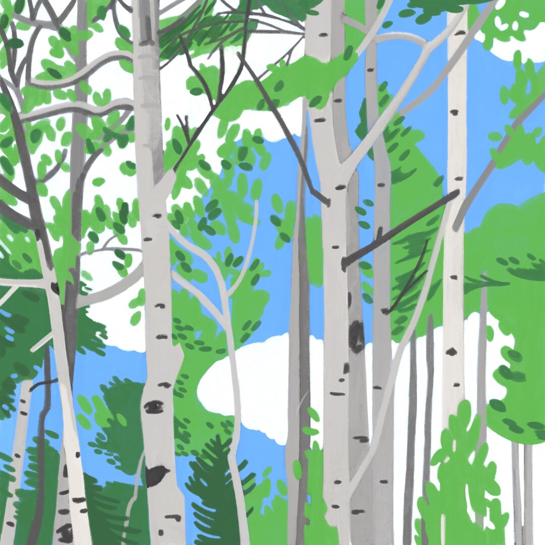 DIGITAL DOWNLOAD, Aspen Digital Print, Forest Print, Aspen Trees ...