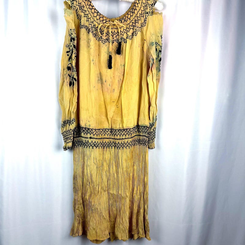 Embroidered Pleat Dresses - Etsy