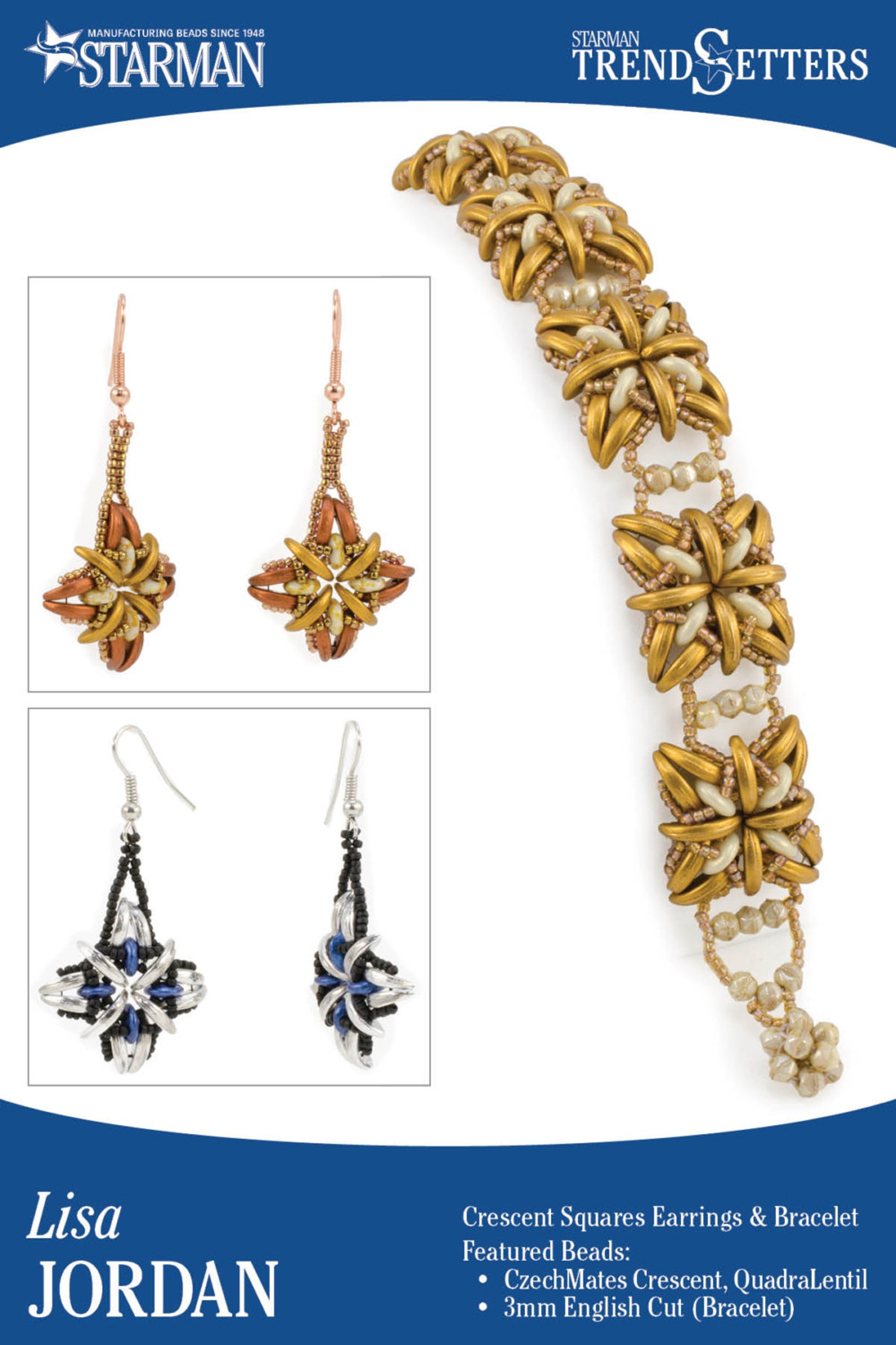 North Star Bracelet Pattern Tutorial - by Lisa Jordan, Starman ...