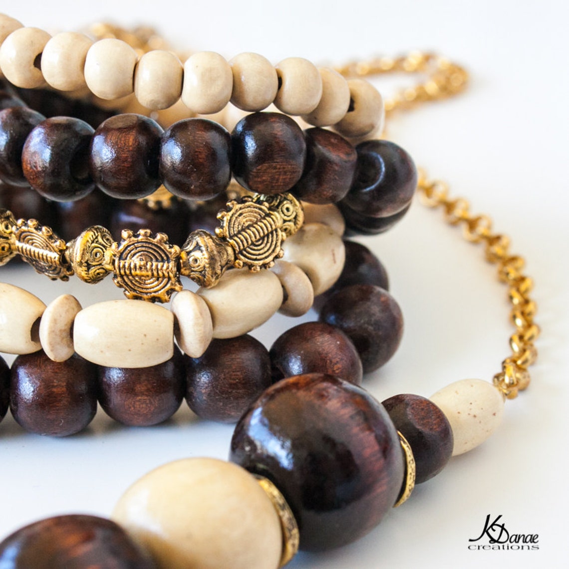 Set of 5 Beaded Stretch Stacking - Etsy